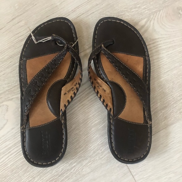 Born | Shoes | Born Leather Flip Flop Sandals Needs Fixing | Poshmark